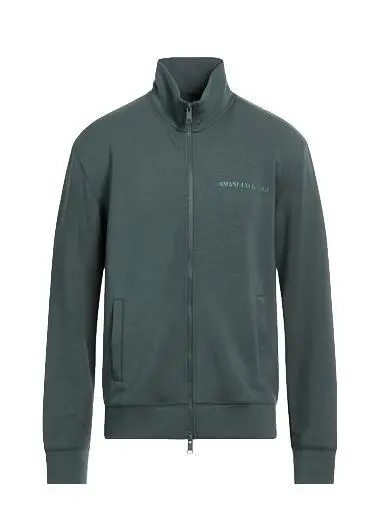 Armani Exchange Turtleneck Sweatshirt With Logo - Deep Teal