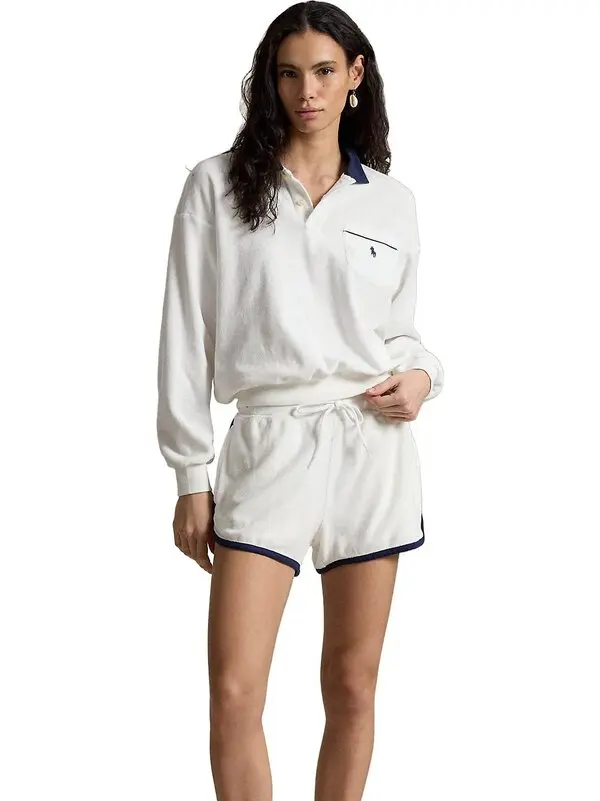 Ralph Lauren Terry Drawstring Short - White