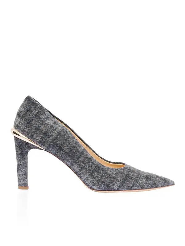 Gabriela Hearst Edwina Pointed Toe High Heel Pumps - Grey