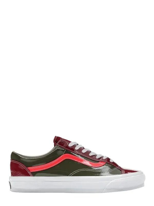 VANS Lx Old Skool 36 Patent Leather Sneakers - Bordeaux/olive