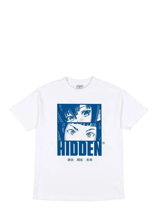 HIDDEN NY Anime Tee Shirt - White/blue
