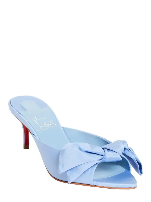 CHRISTIAN LOUBOUTIN Mulazee Slide Sandal - Ceruleo/lin Ceruleo