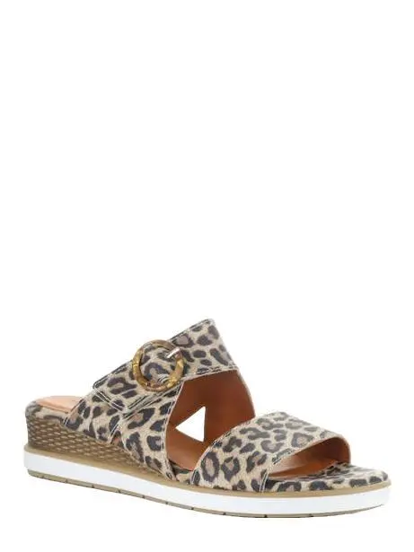 BOS. & CO. Asha Wedge Sandal - Leopard