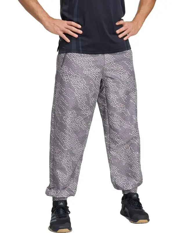 Adidas Power Workout Aop Pants Beige - Beige / Charcoal