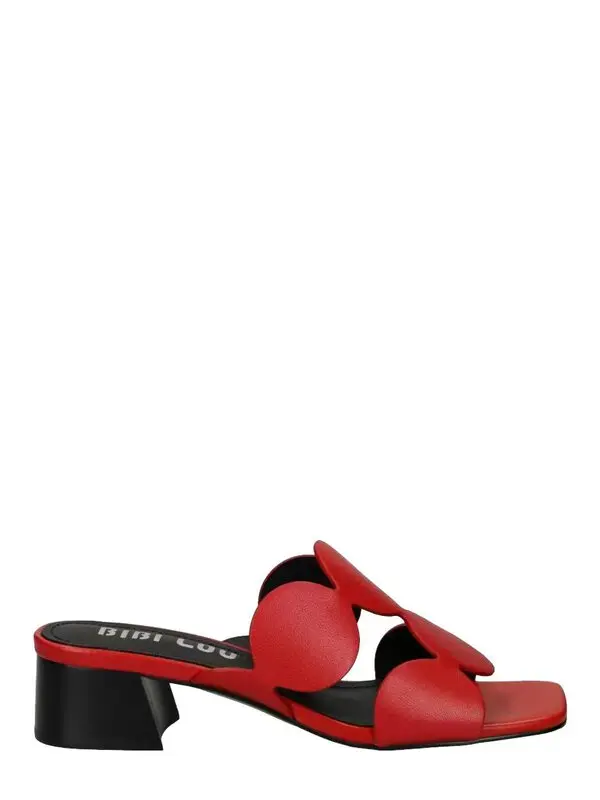 BIBI LOU 40mm Onami Mules - Red