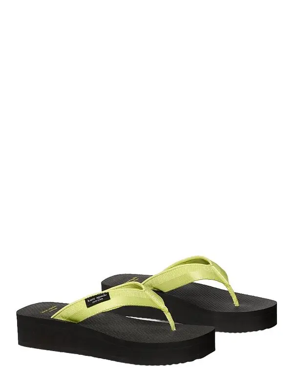 Kate Spade New York Sam Icon Platform Flip Flops - Bosc Pear