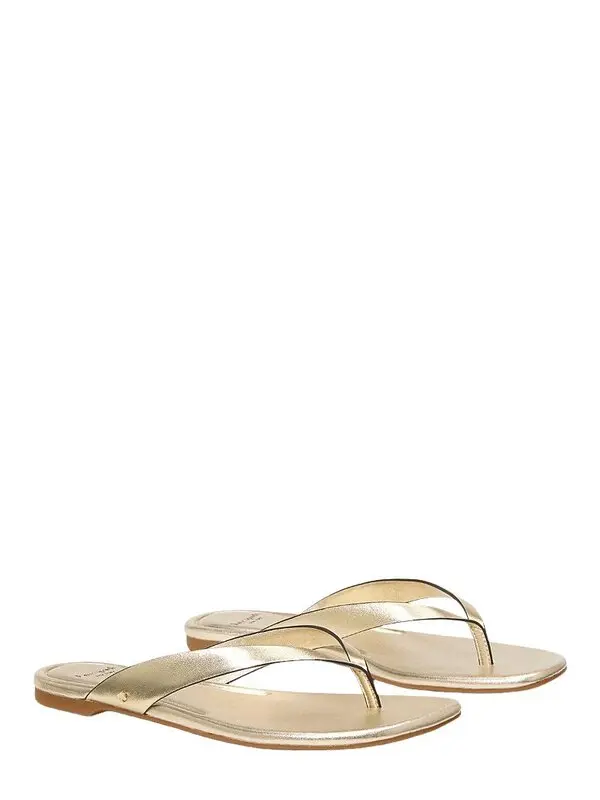 Kate Spade New York Sandie Thong Sandals - Pale Gold
