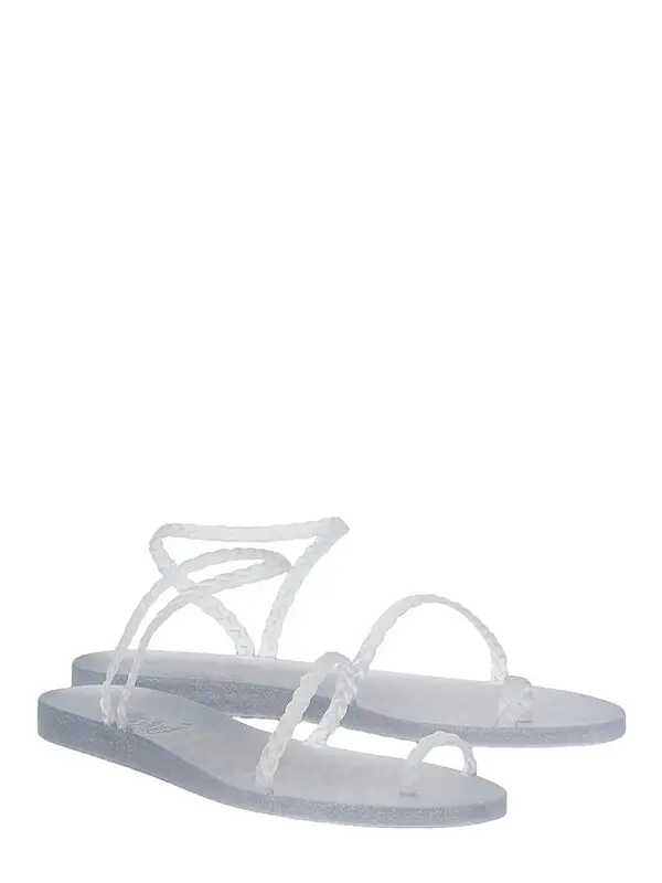 ANCIENT GREEK SANDALS Elefthe Jelly Sandals - Clear/silver