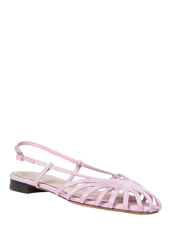 LOEFFLER RANDALL Slingback Fisherman Sandals - Powder Pink