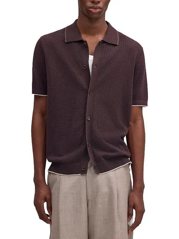 Nn07 Nalo Cardigan Shirt - Deep Truffle