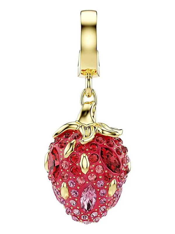 SWAROVSKI Idyllia Crystal Strawberry Charm - Red