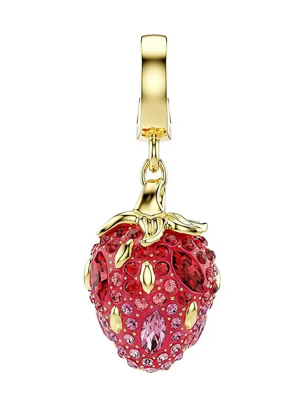 SWAROVSKI Idyllia Crystal Strawberry Charm - Red