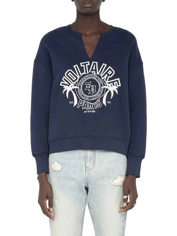 Zadig&Voltaire Crewneck Sweatshirt - Encre