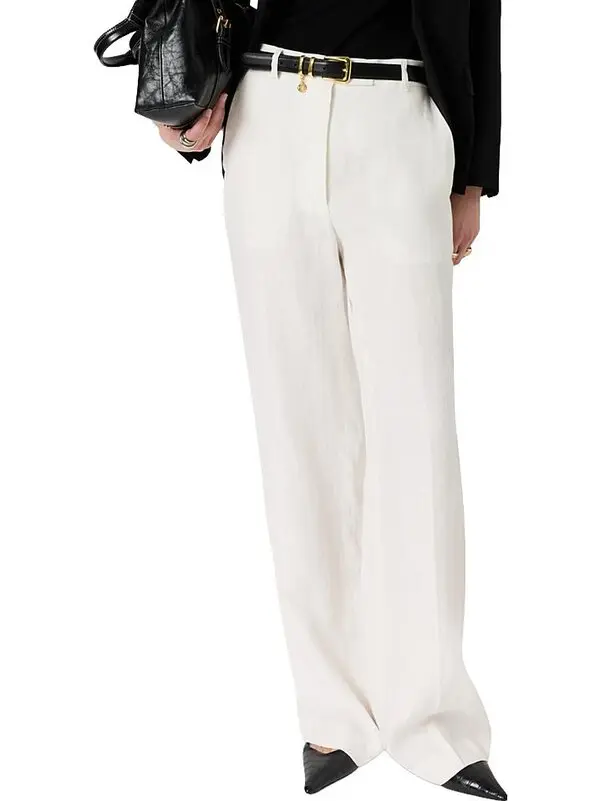 Gerard Darel Abelle Linen Pants - Ecru