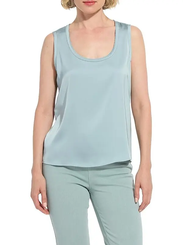Lyssé Filipa Mix Media Tank Top - Detox Green