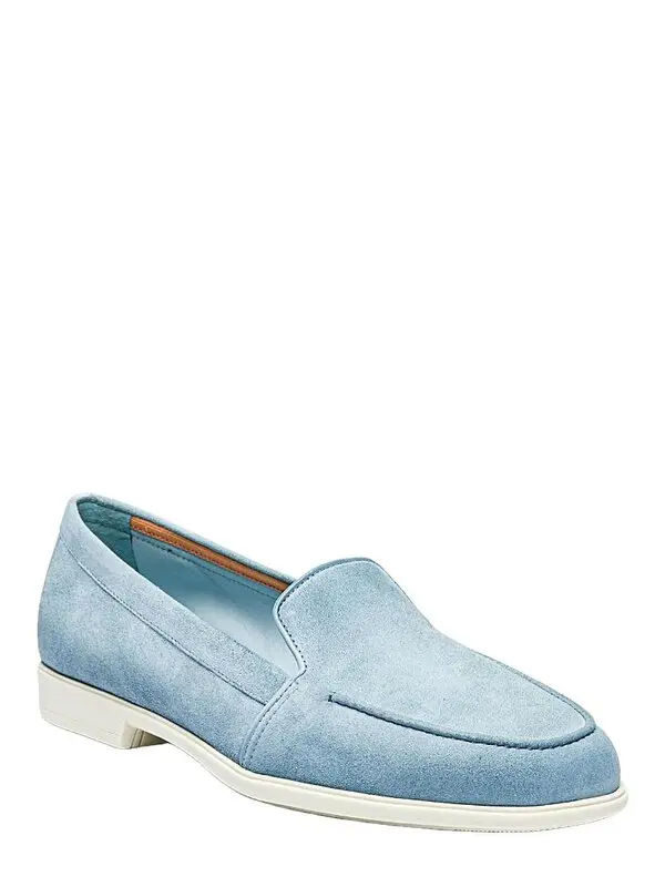 Santoni Suede Loafer - Light/pastel Blue