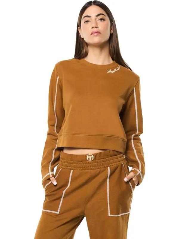 SERGIO TACCHINI Greta Crewneck - Bronze Brown