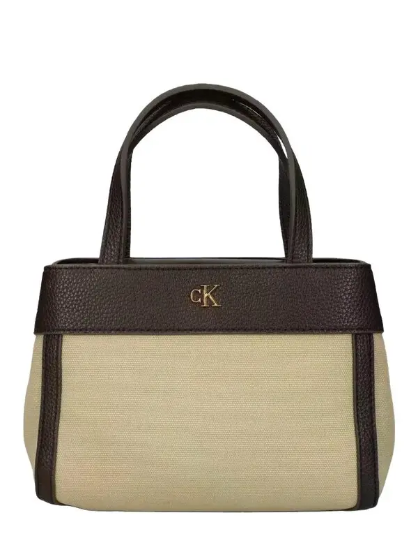 Calvin Klein Logo-plaque Tote - Neutrals