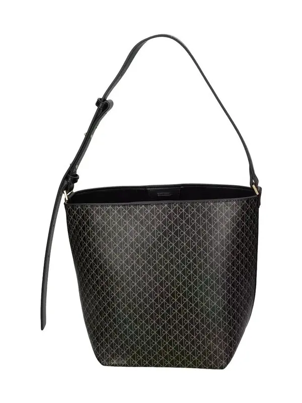 Calvin Klein Patterned Shoulder Bag - Black