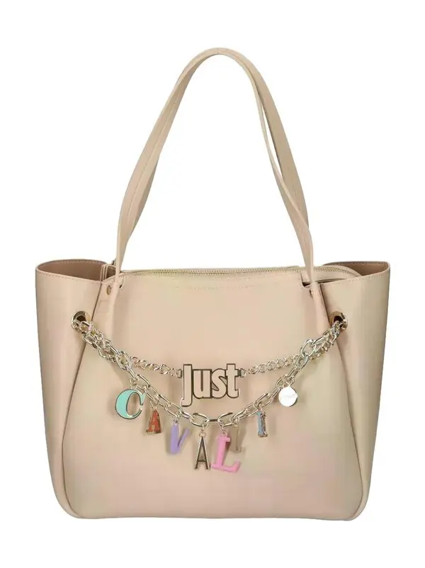 Just Cavalli Chain-charm Shoulder Bag - Neutrals