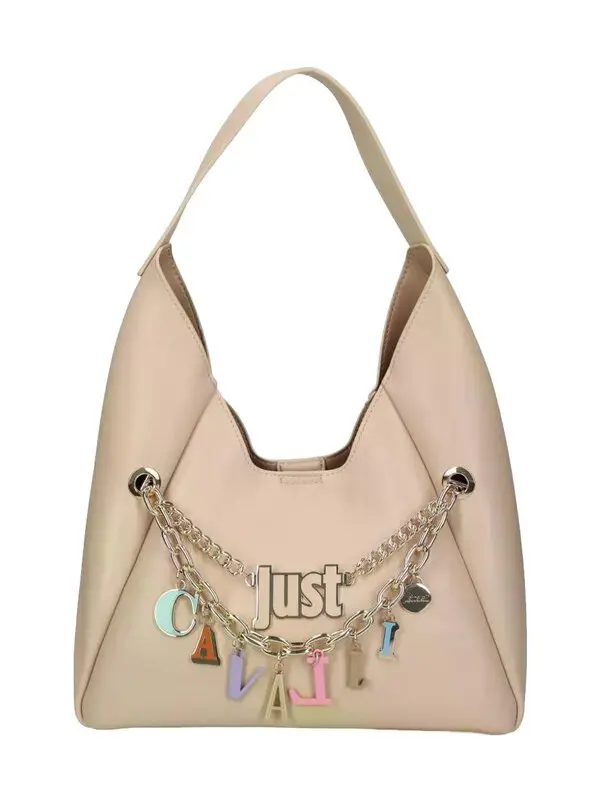 Just Cavalli Chain-charm Shoulder Bag - Neutrals