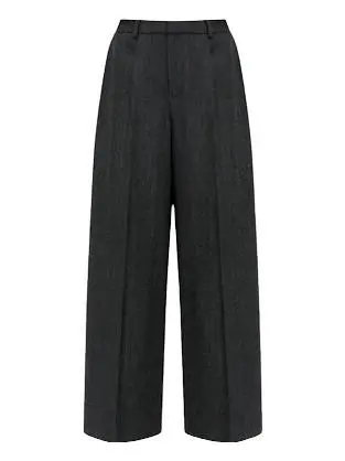 Alexander Wang Elasticated Mid-rise Tailored Trousers - Black/charcoal