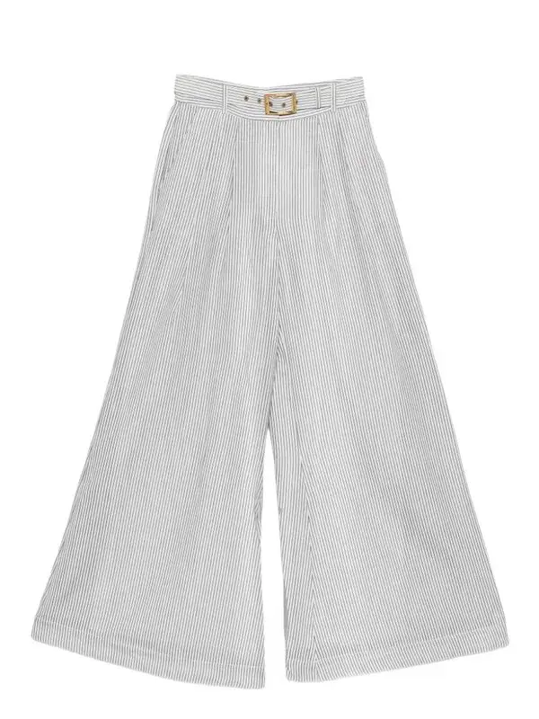Zimmermann Striped Palazzo Pants - White