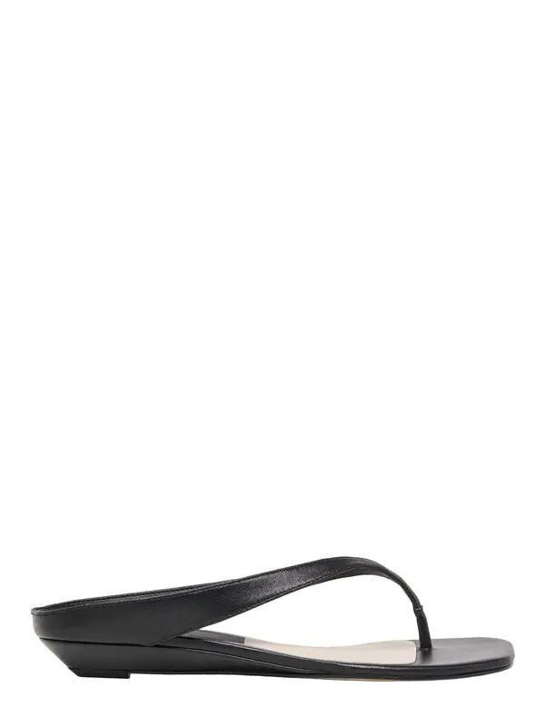 DOLCEVITA Gizel Thong Sandals - Black Leather
