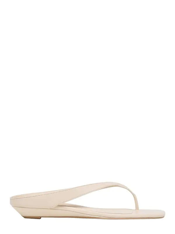 DOLCEVITA Gizel Leather Thong Sandals - Bone Leather