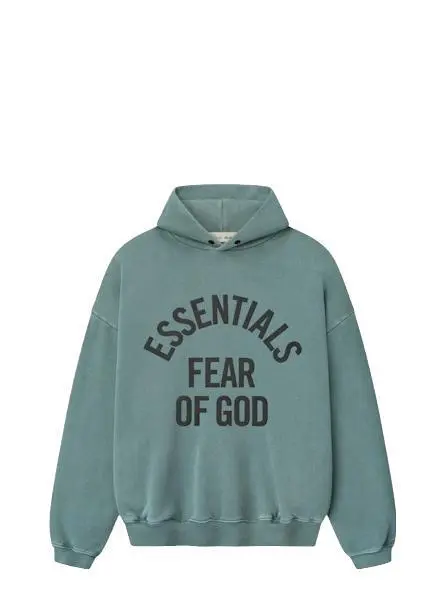 Fear Of God Essentials Campus 90's Hoodie - Faded Coastal