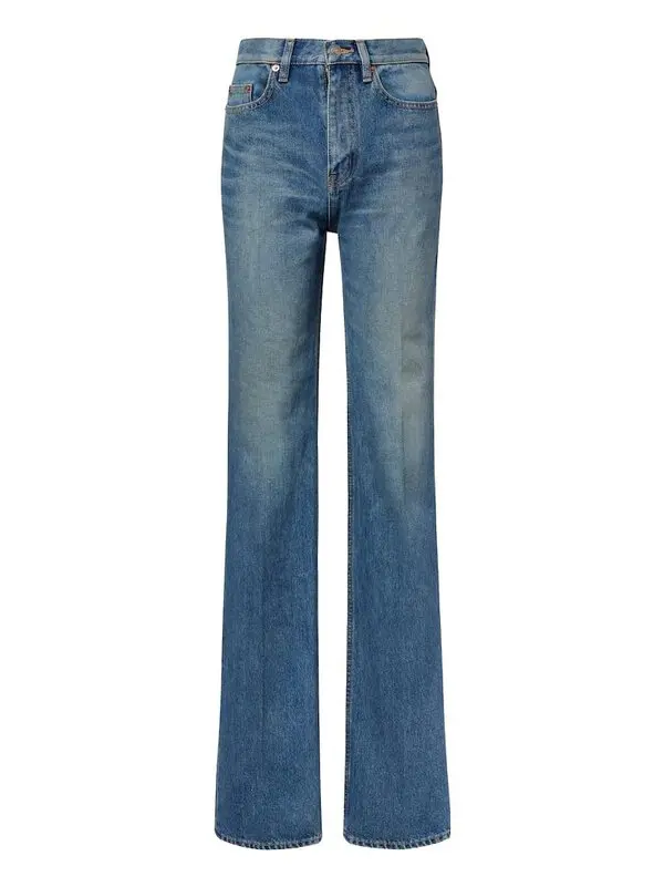 Saint Laurent Yves Flared Jeans - Blue