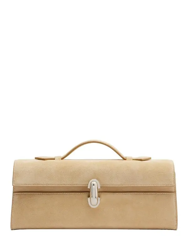 Savette Symmetry Slim Top-handle Bag - Beige