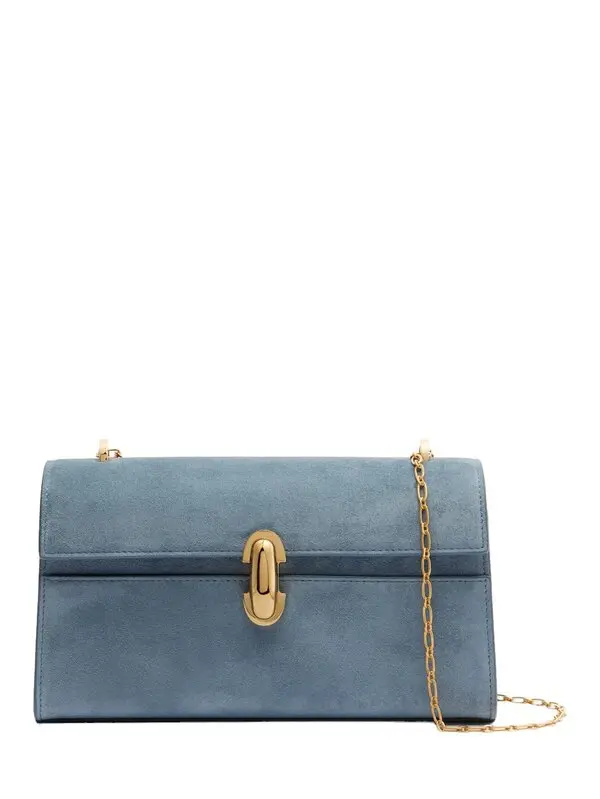 Savette Symmetry Chain Mini Crossbody Bag - Blue