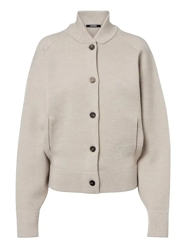 Jacquemus Lavande Wool-blend Cardigan - Beige
