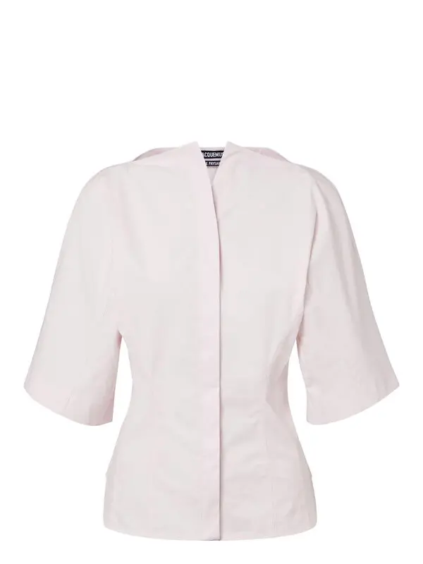 Jacquemus Moisson Cotton Poplin Shirt - Pink
