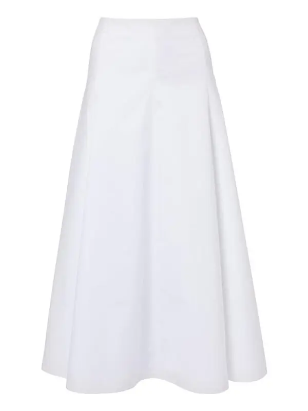 Jacquemus Triangle Cotton-blend Midi Skirt - White