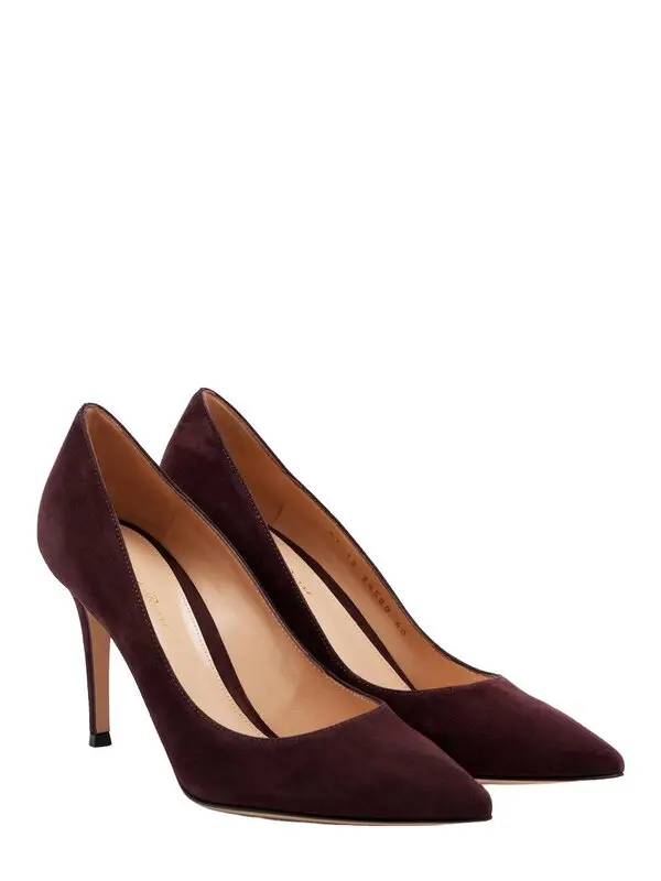 GIANVITO ROSSI Suede Pumps - Brown