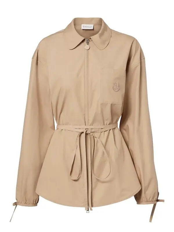 Moncler Cotton Poplin Shirt - Beige