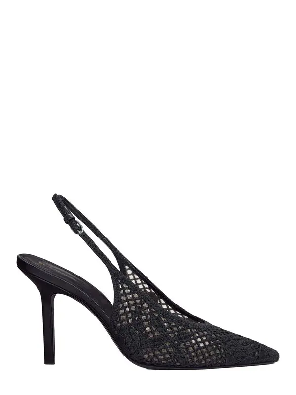 REFORMATION Pillar Slingback Heel - Black