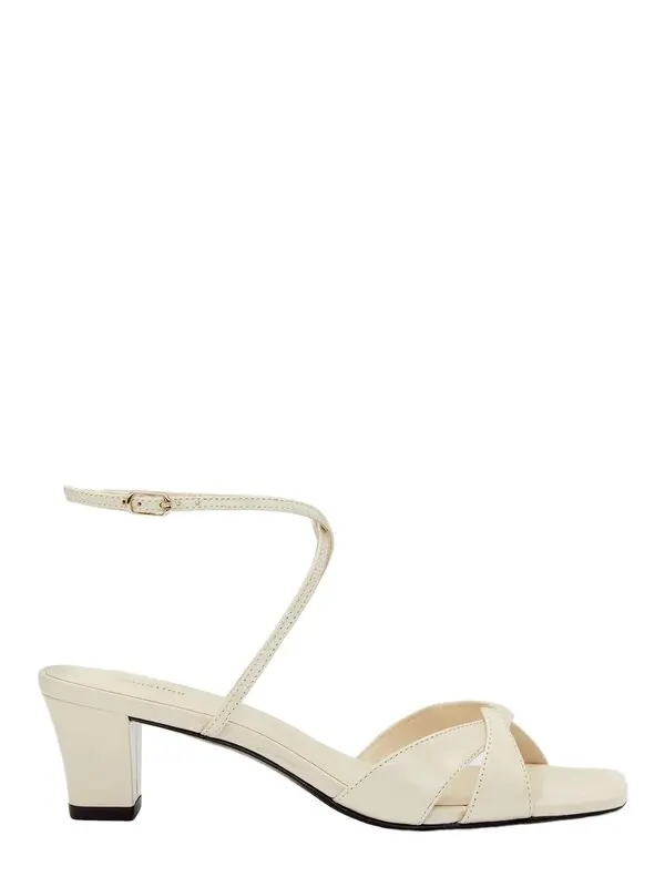 REFORMATION Margo Block Heeled Sandal - Ivory