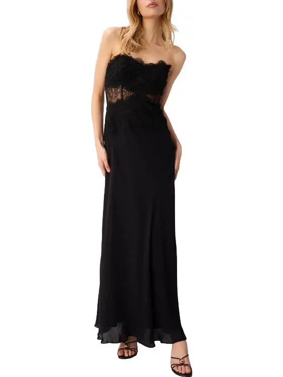 Cami Nyc Lucienne Strapless Gown - Black