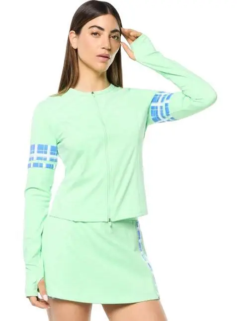 SERGIO TACCHINI Lara Contour Track Jacket - Green Ash