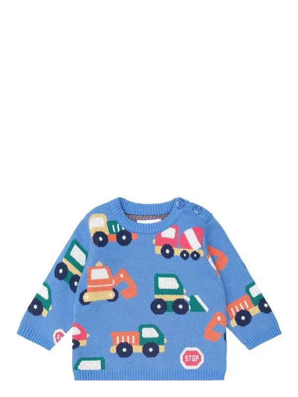 HUXBABY Construction Printed Pullover - Nautical