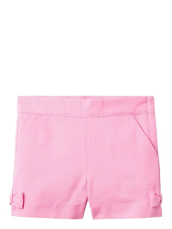 Janie And Jack Bow Hem Shorts - Pink