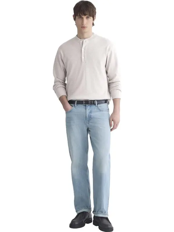 Everlane Relaxed Italian Selvedge Jeans - Light Indigo