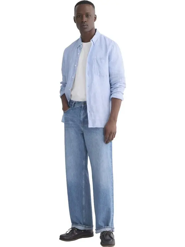 Everlane Relaxed Italian Selvedge Jean - Medium Indigo