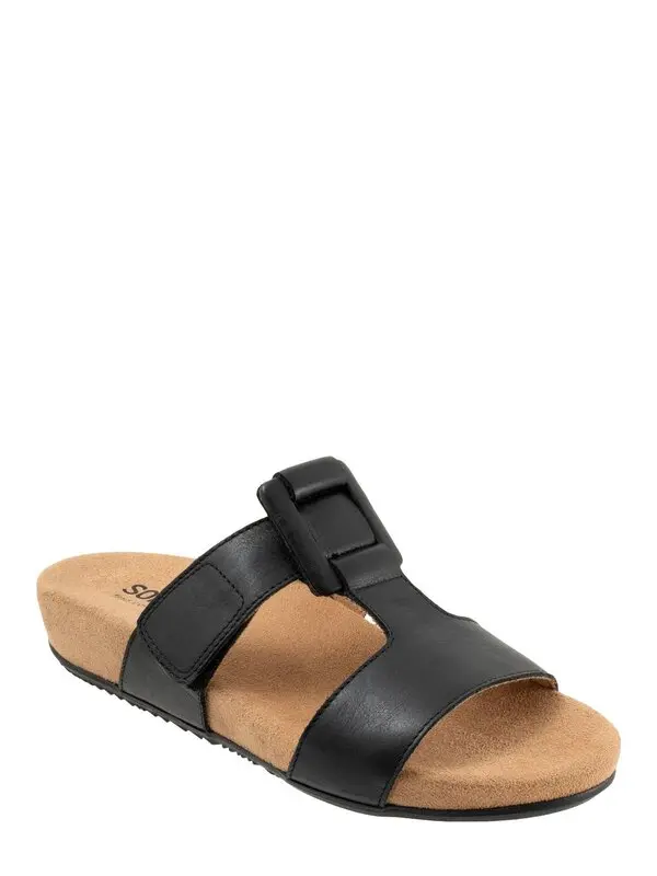 Softwalk Bexley Platform Slide Sandal - Black
