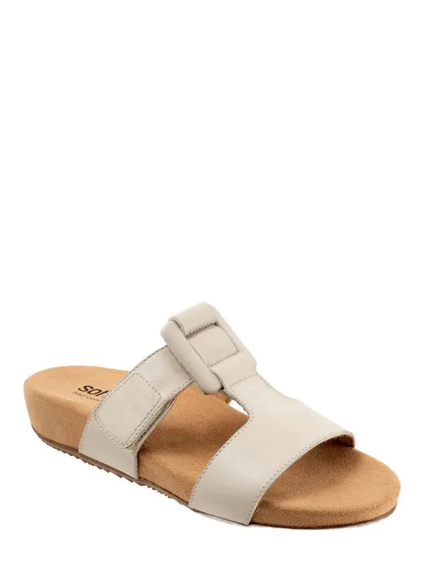 Softwalk Bexley Platform Slide Sandal - Ivory