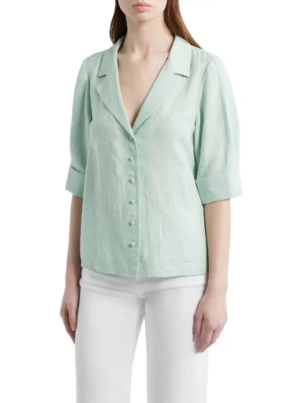 Rag & Bone Carmella Woven Shirt - Mint