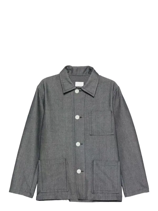 Sandro Denim-effect Worker Jacket - Grey